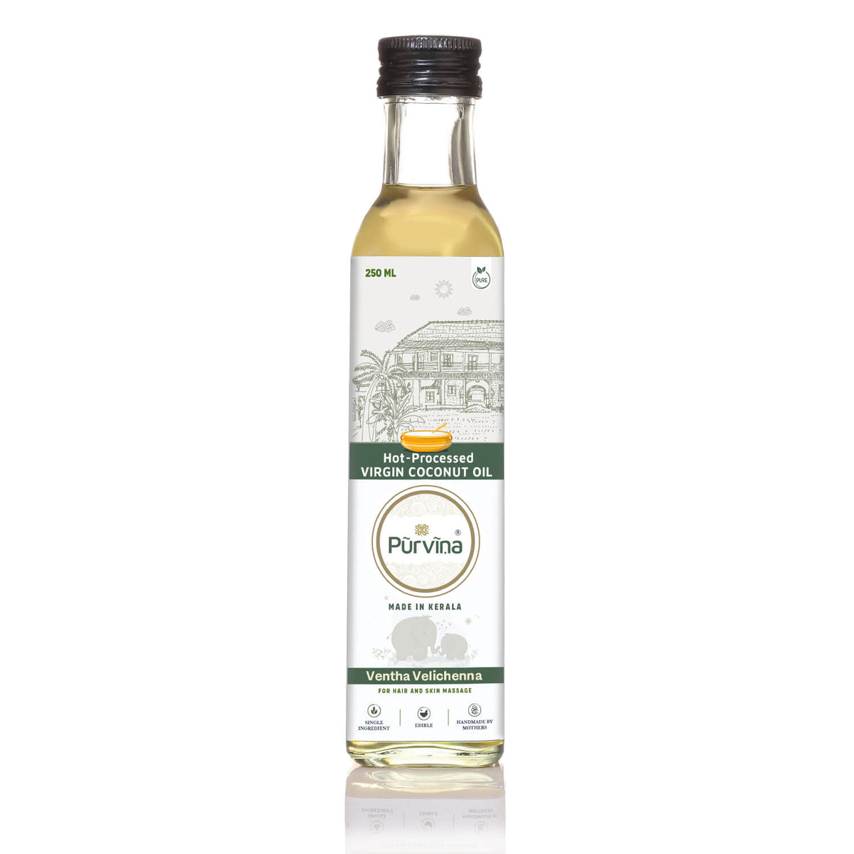 Pūrvīṇa Baby Oil - Pure Handmade Virgin Coconut Oil – Purvina
