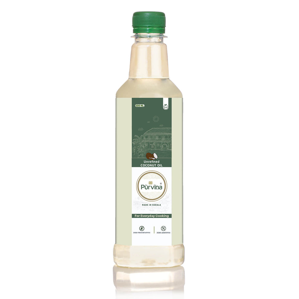 Pūrvīṇa Unrefined Coconut Cooking Oil – Purvina