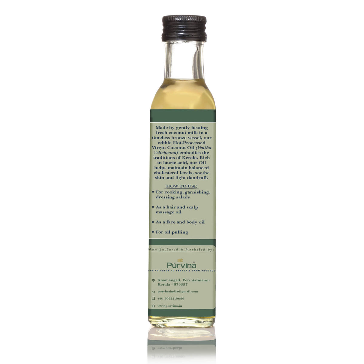 Pūrvīṇa Ventha Velichenna - Handmade Virgin Coconut Oil – Purvina